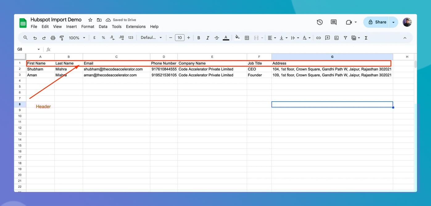 How to Import Contacts in HubSpot CRM