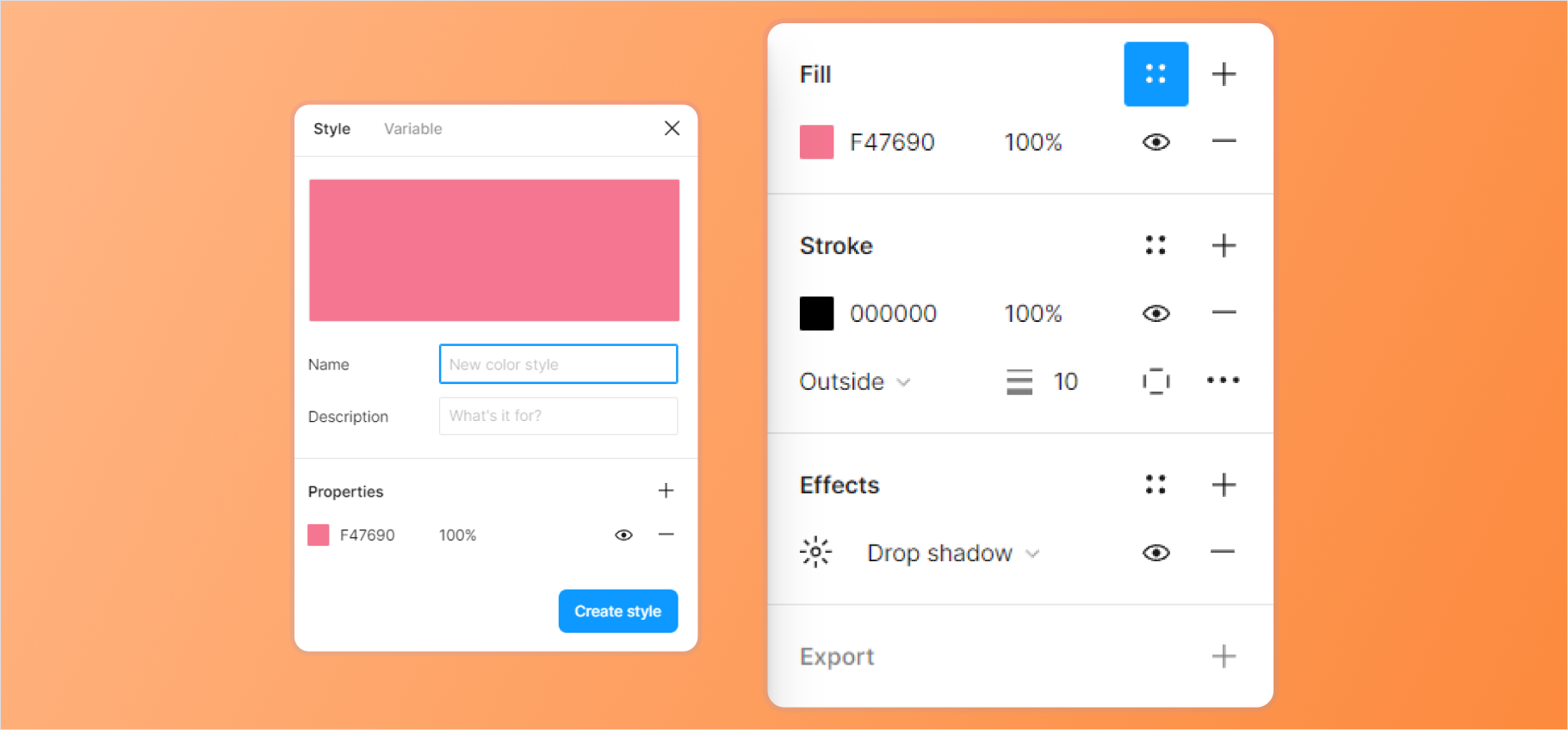 Using Colors and Styles in Figma